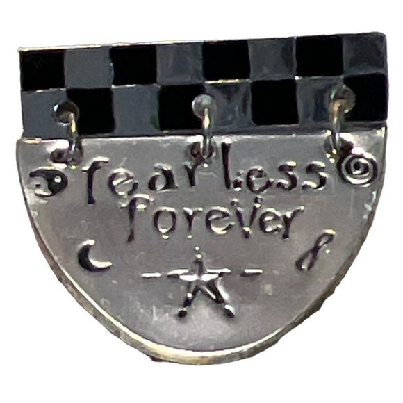 Brighton | Jewelry | Brighton Brooch Pin Silver Plated Fearless Forever ...